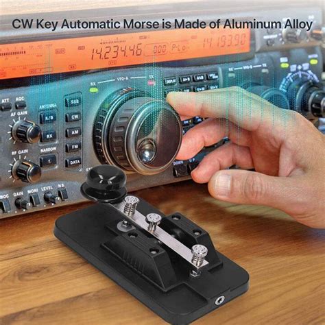 Manual Cw Key Teaching Telegraph Exerciser With Buzzer Short Wave Radio