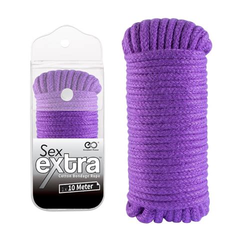 Памучно въже за робство 10 метра Sex Extra Silky Bondage Purple цена