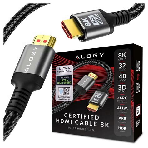 Kabel Hdmi 21 Premium Ultra High Speed 8k60hz 4k120hz 3m