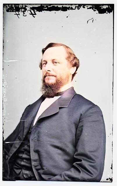 Hon George H Pendleton Of Ohio Colorized Photos Black And White Pendleton