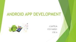 Android App Development Ppt PPTX Operating Systems Computer Software And Applications