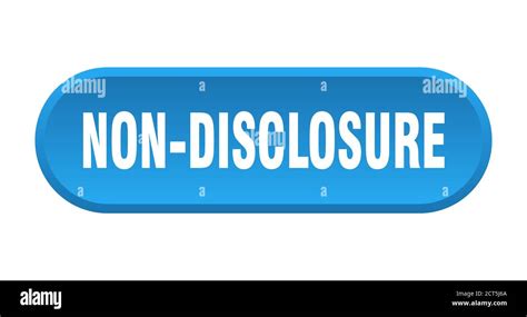 Non Disclosure Button Rounded Sign Isolated On White Background Stock