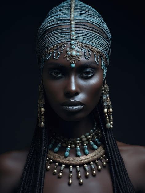 Premium Ai Image Beautiful Tribal Girl Tribal Leader Africa