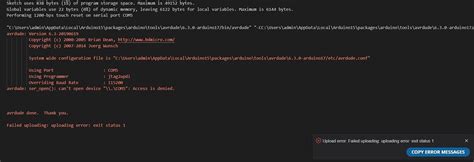 I Am Not Able To Upload Code Into My Arduino Nano Every Please Help