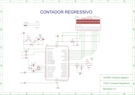 Contador Regressivo Com Pic16f877 Esquematico Contador Proposta De