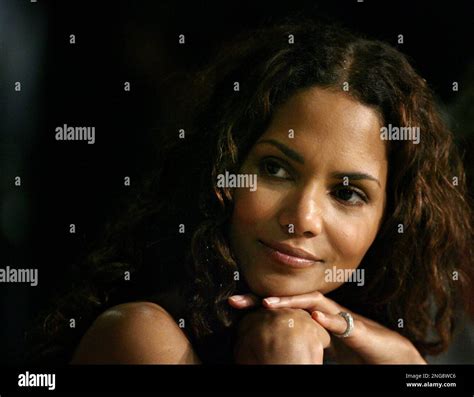 American Actress Halle Berry Poses During A Press Conference For The