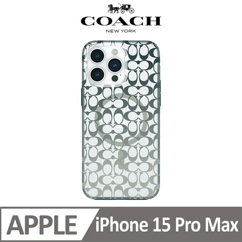 Coach 蔻馳 Iphone 15 Pro Max Magsafe 手機殼 軍綠經典大c Pchome 24h購物