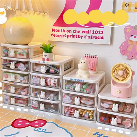 Badu Bg Стойка за химикалки Добър тип чекмедже Четка за грим Козметична настолна кутия за