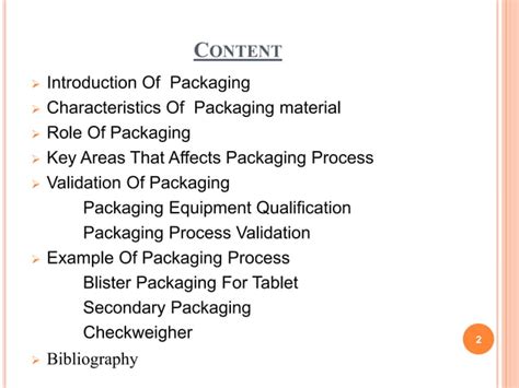 Packaging Validation Pptx