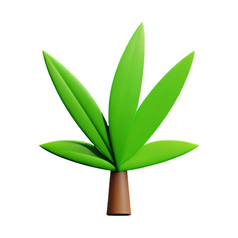 Weed 3d Rendering Icon Illustration 28585415 Png