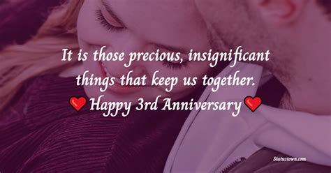 30 Best Romantic 3rd Anniversary Wishes In April 2025