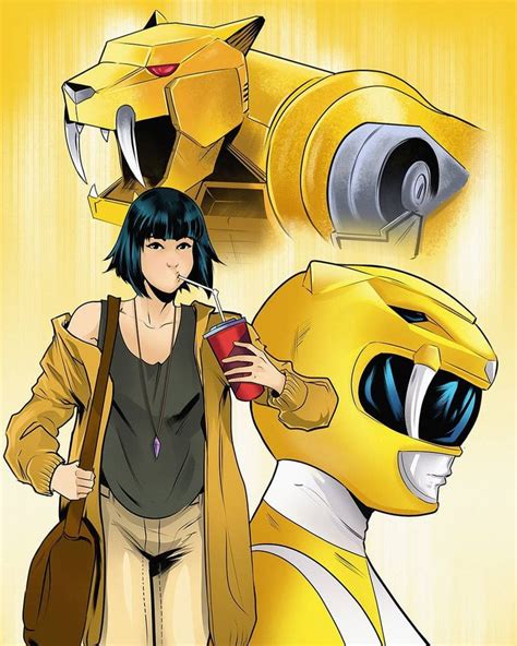 Trini The Yellow Ranger Power Rangers Art