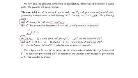 Solved We Now Give The Generator Polynomial And Generating Chegg