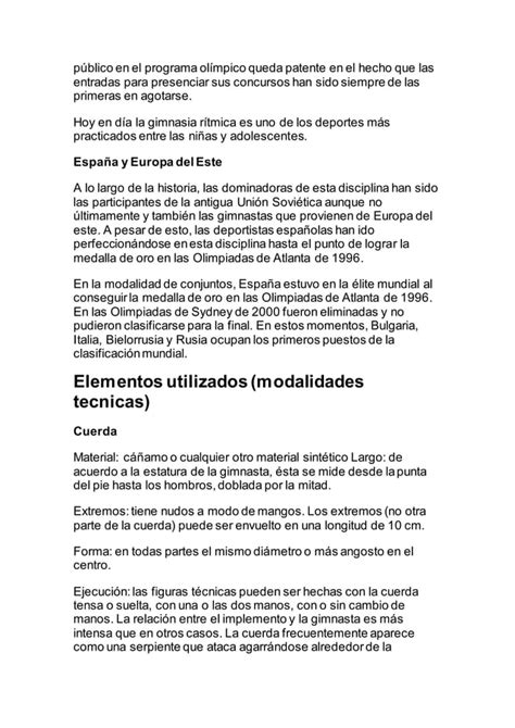 Historia De La Gimnasia R Tmica Pdf