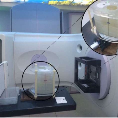 Setup Of The Experimental Measurement Including The Linac Head