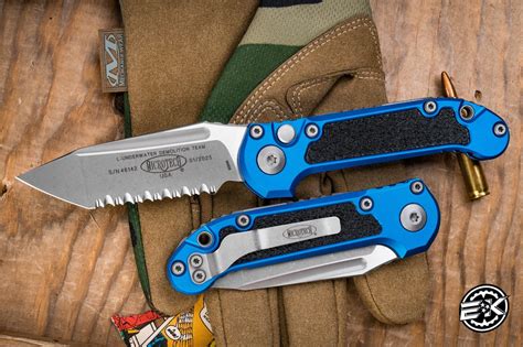 Microtech Ludt Gen Iii Automatic Folding Knife Blue 35 M390