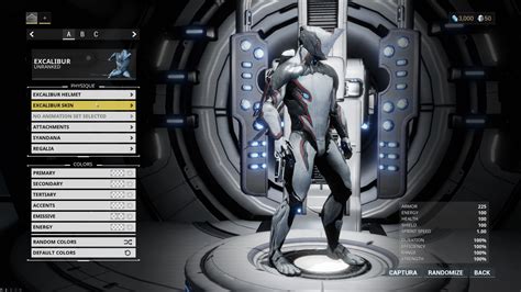 Appearance Warframe Interface In Game