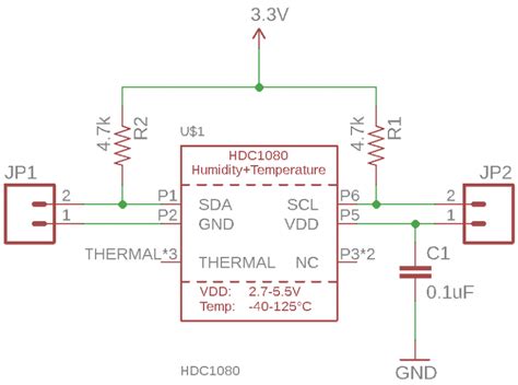 HDC Humidity Temperature Sensor Breakout Board Takaitra