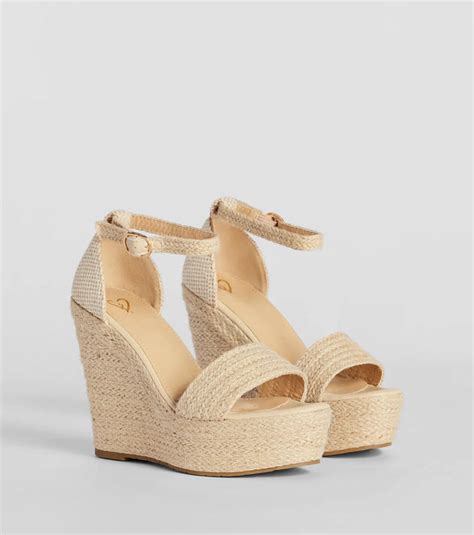 Summer Mode Espadrille Platform Wedge Heels And Windsor