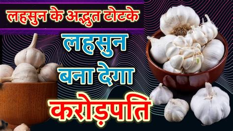 लहसन बन दग करडपत लहसन क अदभत टटक YouTube