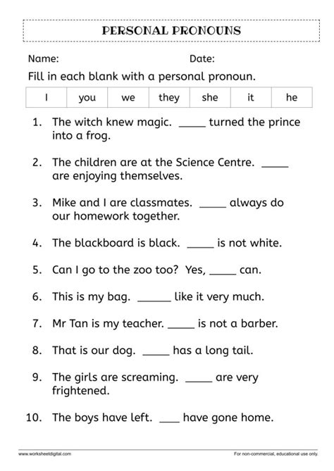 Worksheet Digital Resources For Teachers And Learners Personal