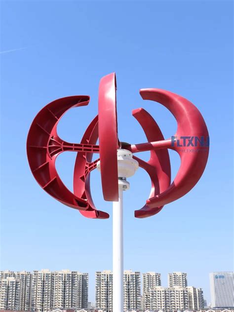 Vertical Windmil Turbine Generator 5kw 5 Blade 12v 24v With Mppt Charg