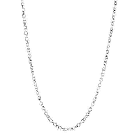 Sterling Silver 16 Mm Cable Chain 24 Borsheims