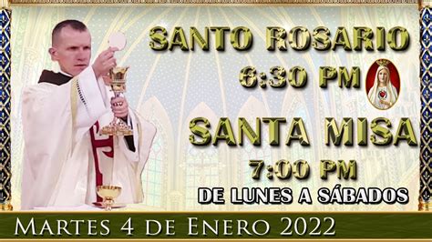 Rosario Y Santa Misa Martes De Enero Pm Caballeros De La Virgen YouTube
