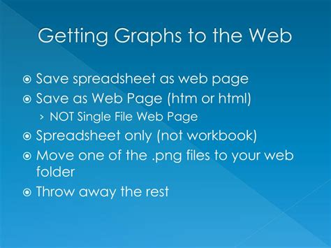 ppt excel g etting data into excel graphs and graphing sorting and