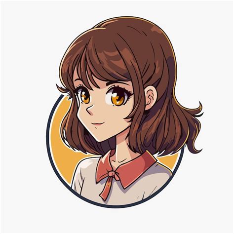 Diseño De Ilustración De Vector De Personaje De Estilo Anime De Chica
