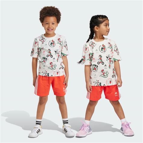 Adidas Disney Mickey Mouse Tee Set White Adidas Uk