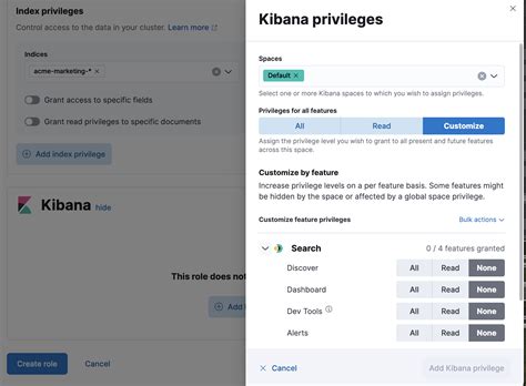 Serverless project custom roles | Elastic Docs