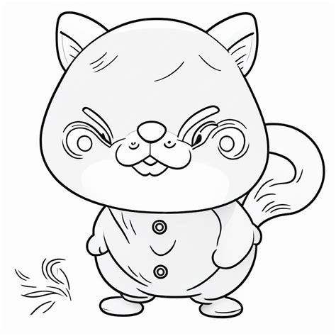 Premium Ai Image Angry Squirrel Stands And Looks