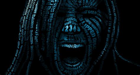 Download Abnormal Woman With Words Wallpaper