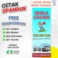 Cetak Spanduk Banner Cuci Motor Dan Mobil Steam Now Wash Keren Ukuran X Cm Lazada Indonesia