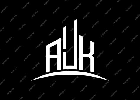 Premium Vector Letter Ajk Building Vector Monogram Logo Design