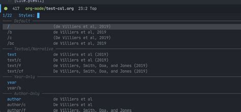 Oc Style Ui Refinements Issue 221 Emacs Citar Citar GitHub