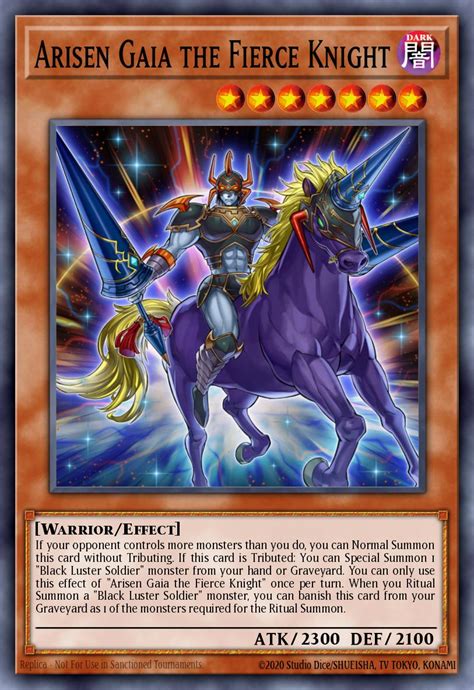 Arisen Gaia The Fierce Knight Yu Gi Oh Card Database Ygoprodeck