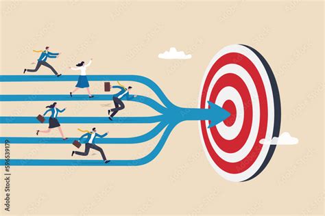 Team Target Or Goal Achievement Company Or Corporate Objective And