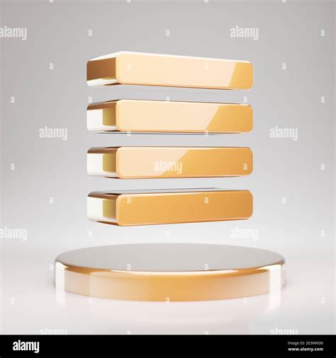 Text Align Justify Icon Yellow Gold Text Align Justify Symbol On