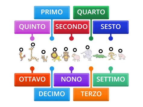 Numeri Ordinali Labelled Diagram