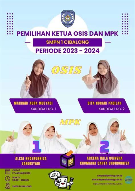 Pemilihan Ketua OSIS Dan Ketua Dan Wakil Ketua MPK Masa Bhakti 2023