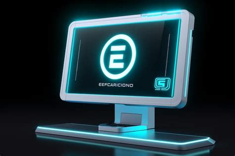 Premium AI Image Gaming Monitor With Cpu And Dark Background Mockup D Rende