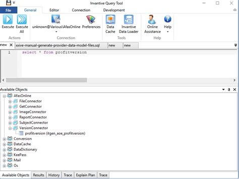 configure afas online log on with invantive universalsql invantive