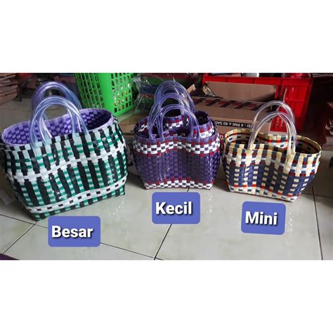 Jual Kerindik Belanja Tas Anting Tas Belanja Anyaman Cempluk Tas Hempers Lebaran Shopee Indonesia
