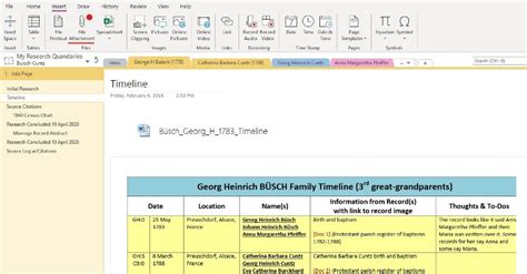 Onenote Timeline Template Zaunmaler