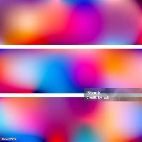非常に明るい多色のスポットを持つカラフルな広い背景のセット まぶしいのベクターアート素材や画像を多数ご用意 まぶしい
