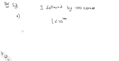 SOLVED Solve The Given Problems A Googol Is Defined As 1 Followed By 100 Zeros A Write This