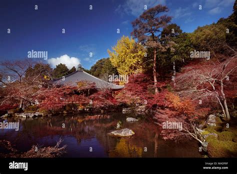 Daikodo Hall With A Pond At Daigo Ji Temple Shimo Daigo Part Of