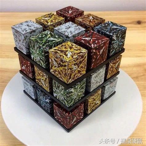 超高顏值的魔方蛋糕，造型逼真，讓喜愛甜點的已經淪陷了 每日頭條